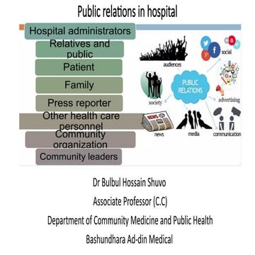 Public relations in hospital is topics of special issues of hospital ...