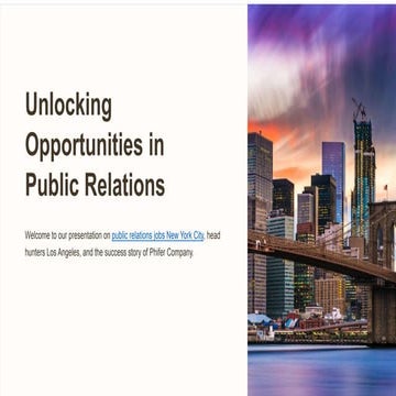 Public Relations Jobs New York City | PPT