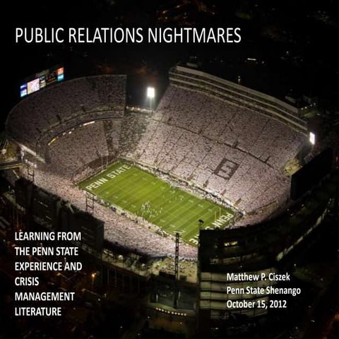 Public Relations Nightmares | PPTX