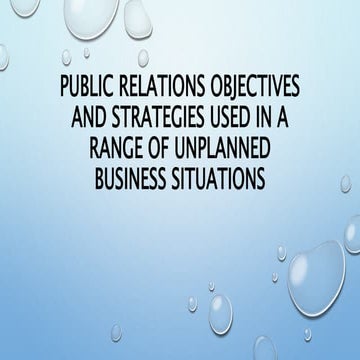 Public relations strategies | PPT