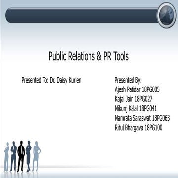 Public Relation & PR Tools | PPTX