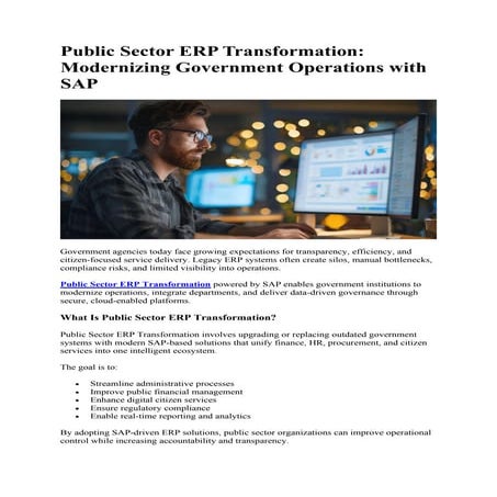 Sap public services | PDF