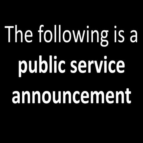 Public service announcement | PPSX