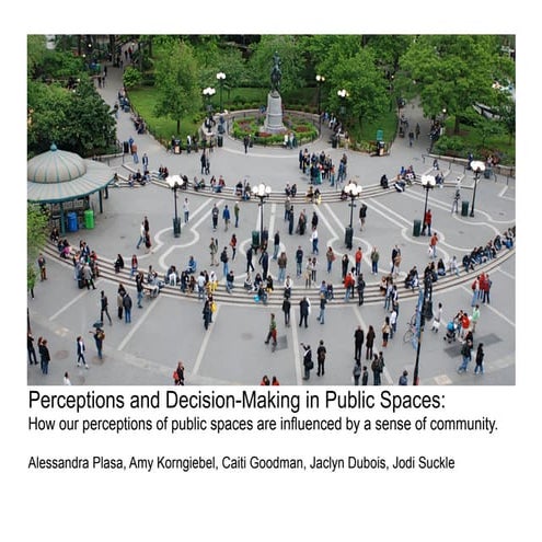 Perceptions & Decision-Making in Public Spaces | PPT