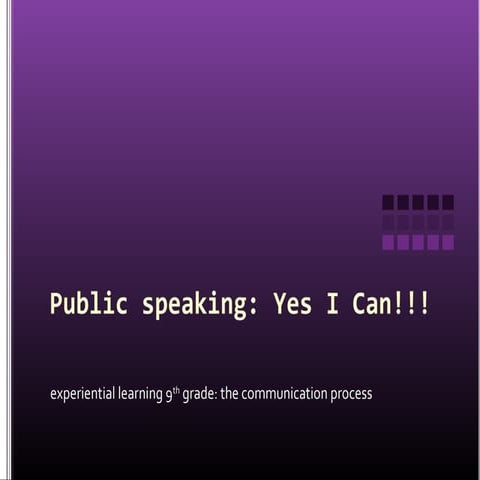 Public speaking | PPT