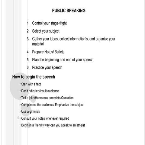 Stage fright ..?? | PPTX