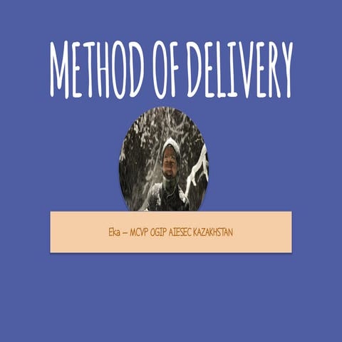 Public speaking - Method of Delivery | PDF