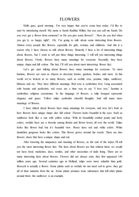 Flowers PPT by Aditya Sharma | PPTX