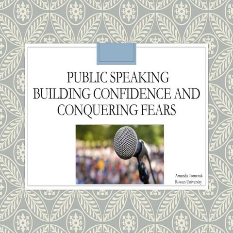 Mastering Stress and Building Confidence in Public Speaking - DI - Pro ...