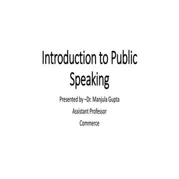 Public Speaking PowerPoint Presentation | PPT