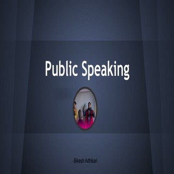 Public Speaking | PPTX