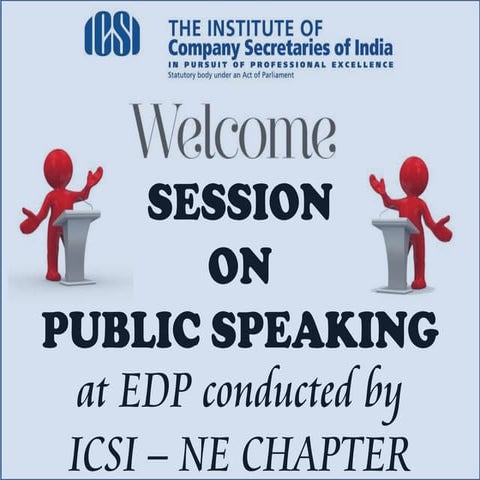 PUBLIC SPEAKING FOR CS STUDENTS EDP SESSION | PPT
