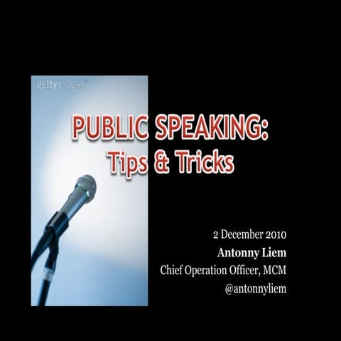Public speaking 101 | PDF