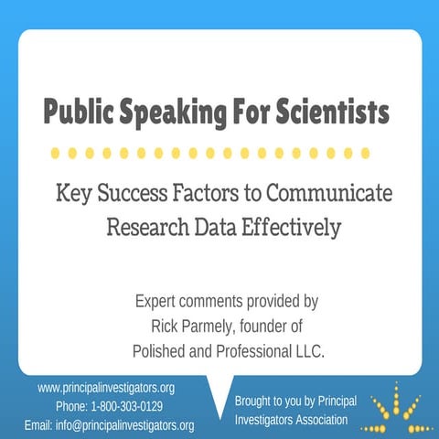 How to Enliven Your Scientific Presentation | PPT