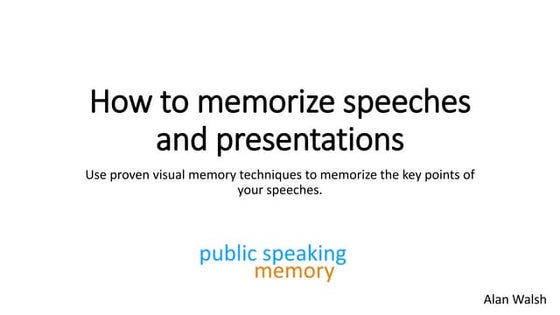 Memory techniques! | PPT