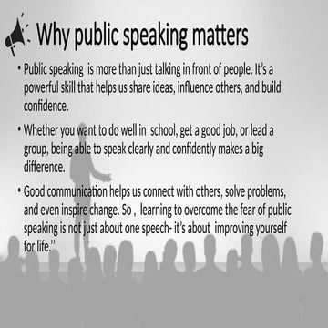 Understanding of Public Speaking Presentation | PPTX