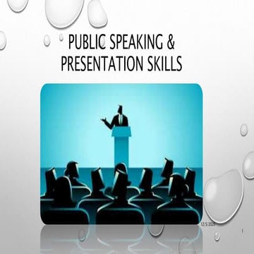 Public speaking & presentation skills | PPT