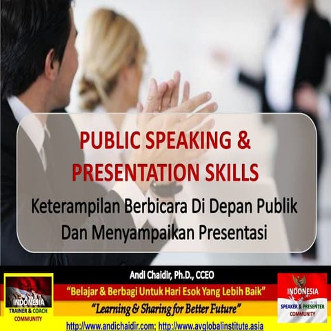 Public Speaking & Presentation Skills GIFT Material | PDF