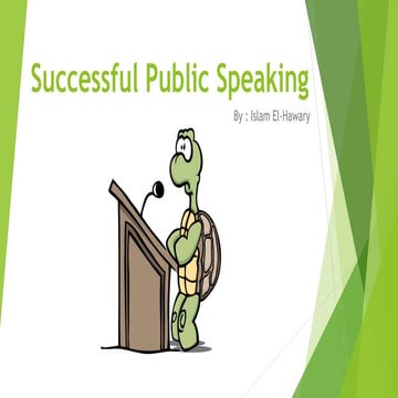 Successful Public Speaking Skills | PDF