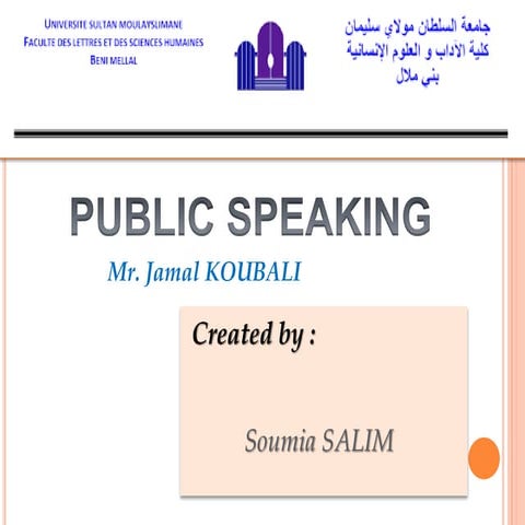 Public speaking succees in 20 minutes a day preparing an outline | PPT