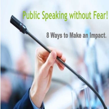 Public Speaking Without Fear! | PPTX
