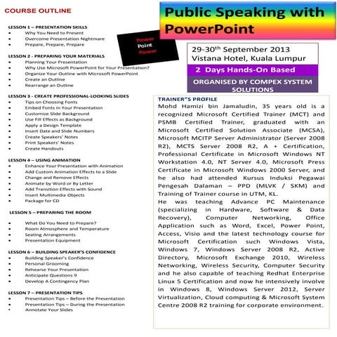 Public speaking with powerpoint | PDF