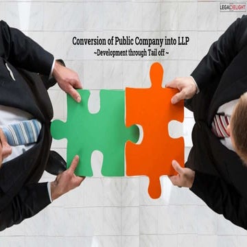 Conversion of Public Company into LLP | PPT