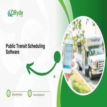 Public Transit Scheduling Software Qryde | PDF