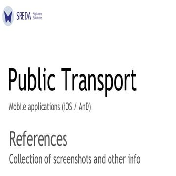 Public Transport Mobile Apps Ui Examples Ppt