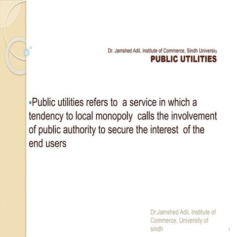 Public utilities | PPTX