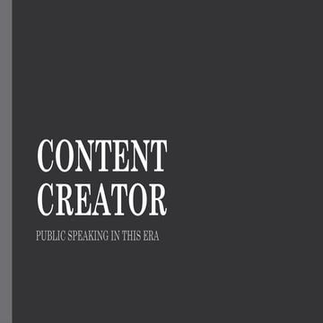 How To Be A Good Content Creator or Vlogger | PPTX