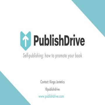 Self-publishing: how to promote your book | PDF