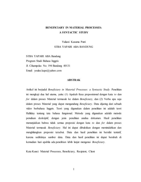 Material verbs | PDF