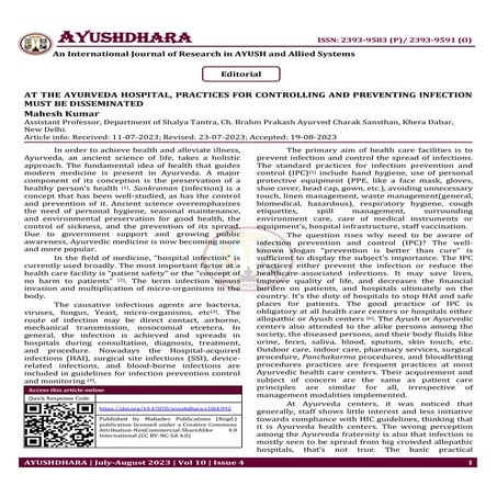 Infection prevention, Published Article Editorial July-August 2023.pdf