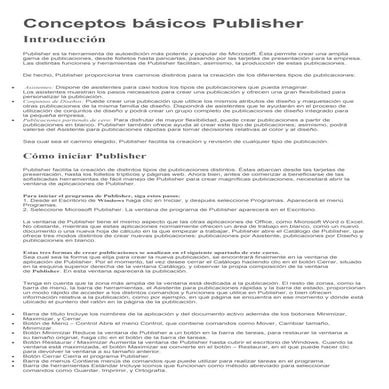 Clase #1 de publisher | PPT