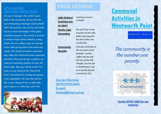 Community Development Brochure | PPT