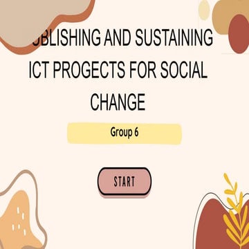 ICT as a Platform for Change | PPTX