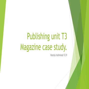Publishing unit t3 magazine case study | PPTX | Advertising Industry ...