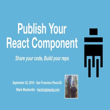 Publish Your React Component | PDF