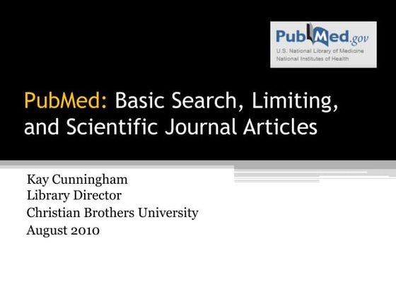 PubMed Basics | PPTX | Search | Internet