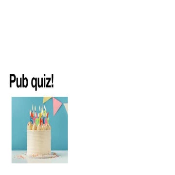 Pub Quiz - Trivia Style pub quiz for entertaining guests | PDF