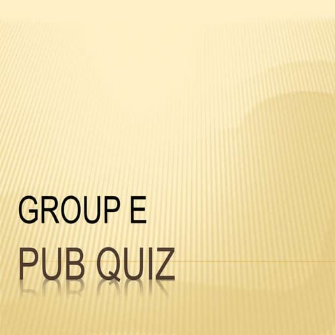 Pub quiz (Riddles and clever questions) | PPTX