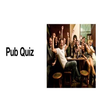 Pub Quiz - Trivia Style pub quiz for entertaining guests | PDF