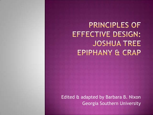 Five principles of document design | PPT