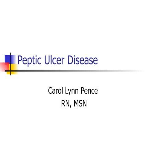 Pathophysiology of Peptic ulcer