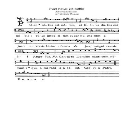 Puer natus est | PDF