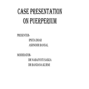 Obstetric case study | PPTX