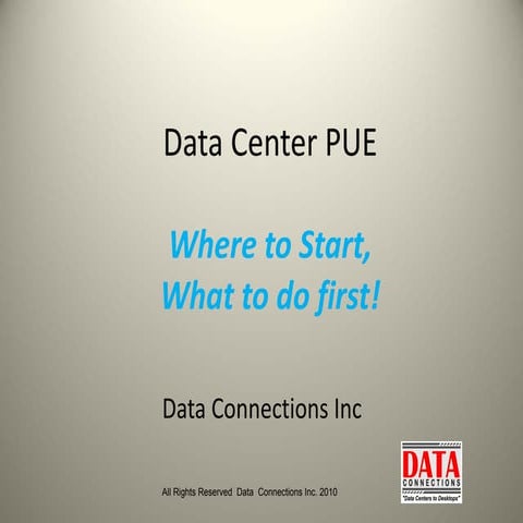 Data Center PUE- Guide | PDF