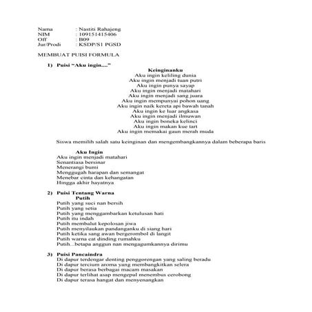 Puisi Formula | DOCX