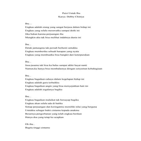 Puisi Ibu yangDebby Chintya XII IPA 2.doc